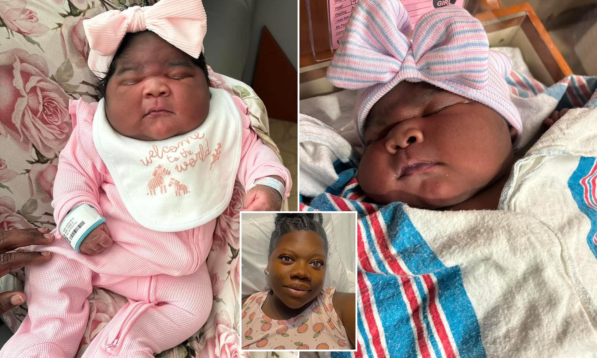 Alabama mother shocked after giving birth to ENORMOUS baby girl