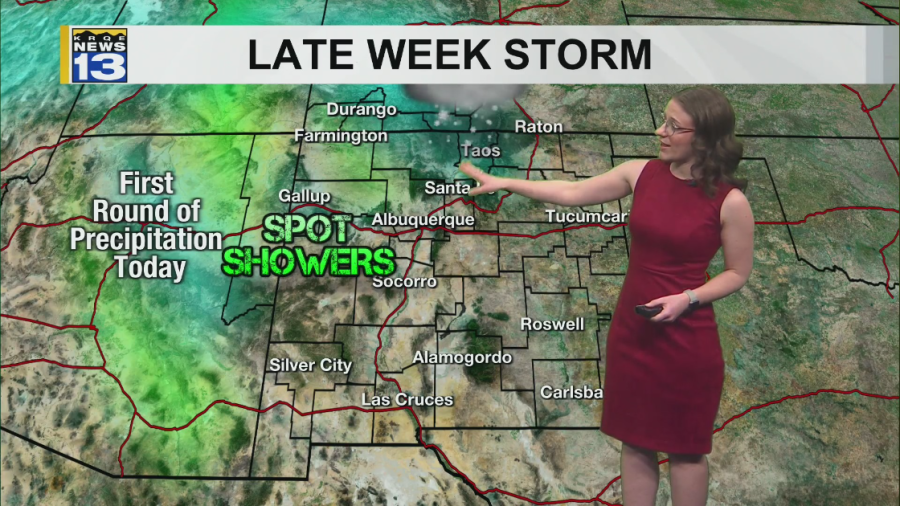 Strong winds across New Mexico as storm system moves in