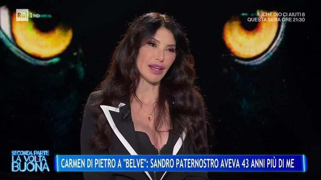 Carmen Di Pietro a "Belve": Sandro Paternostro aveva 43 anni più di me ...