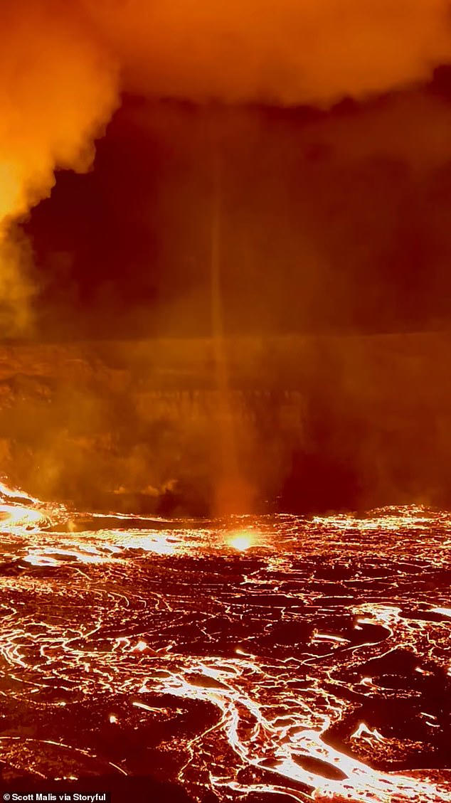 Major US volcano erupts creating tornado of piping hot LAVA