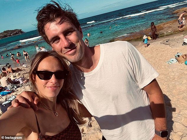 Pat Cummins and wife Becky reveal their newborn baby's face for the ...