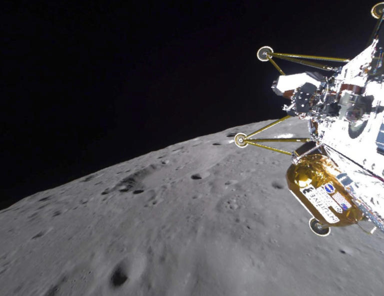 Private lunar lander may have fallen over while touching down near the ...