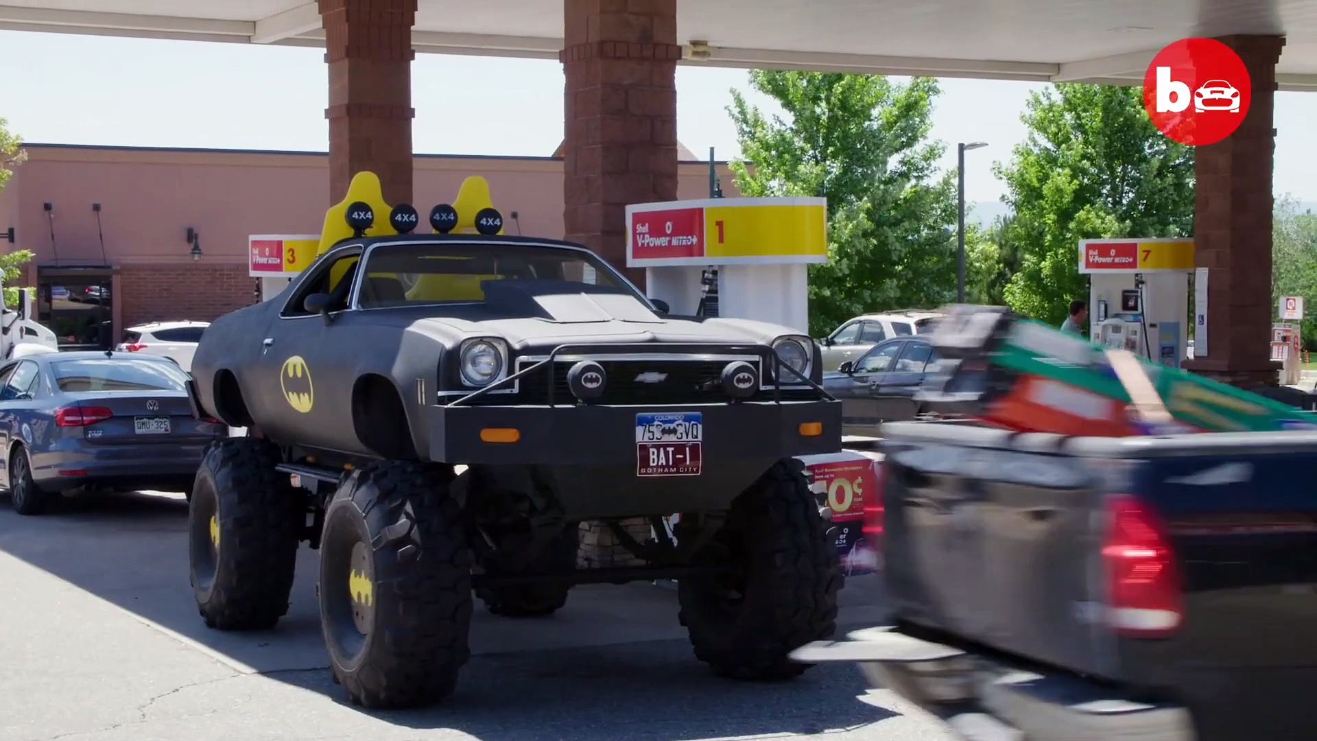 The Batmobile On 44-Inch Wheels