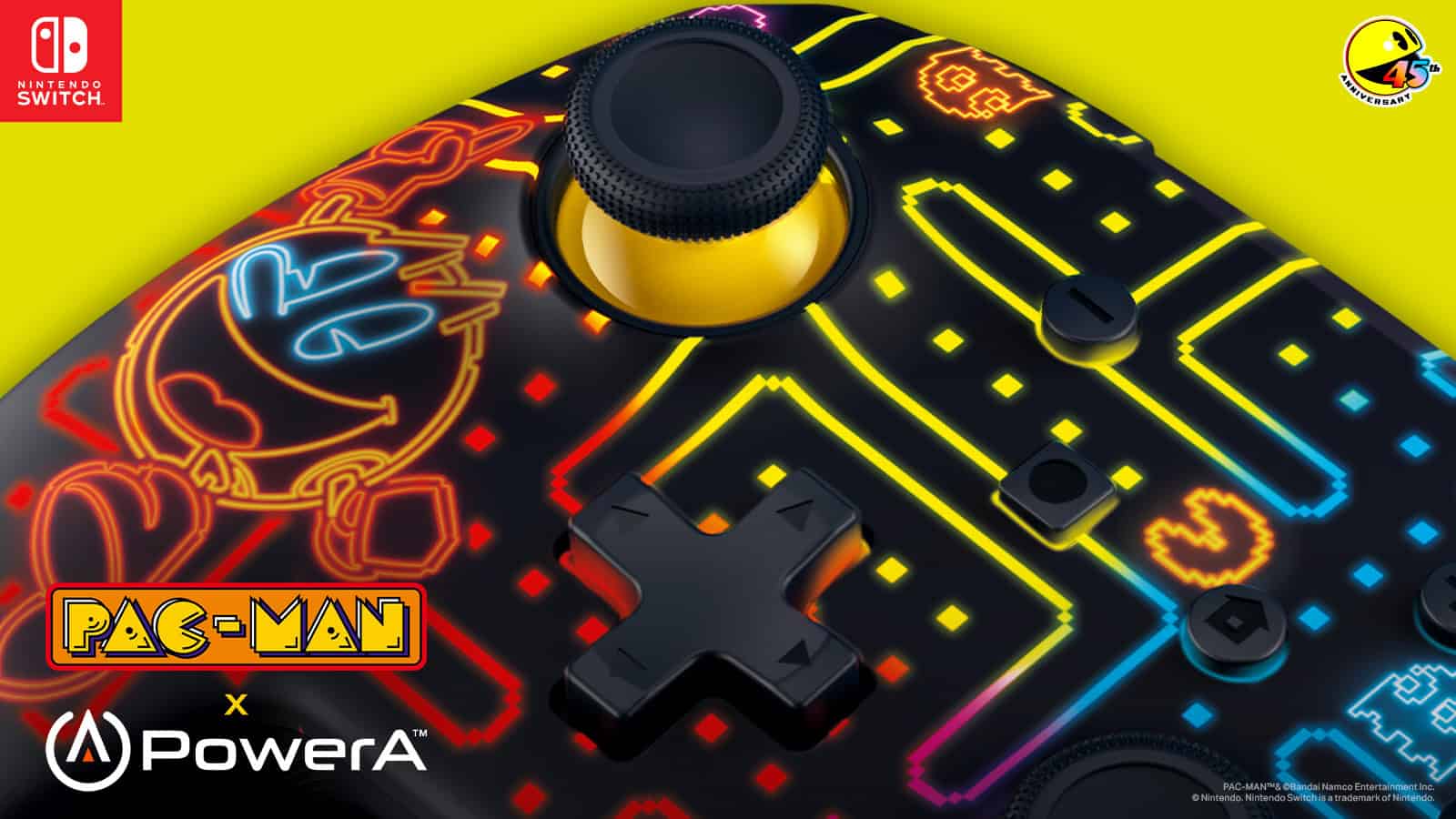 PowerA celebrates Pac-Man 45th with new Switch and Xbox accessories