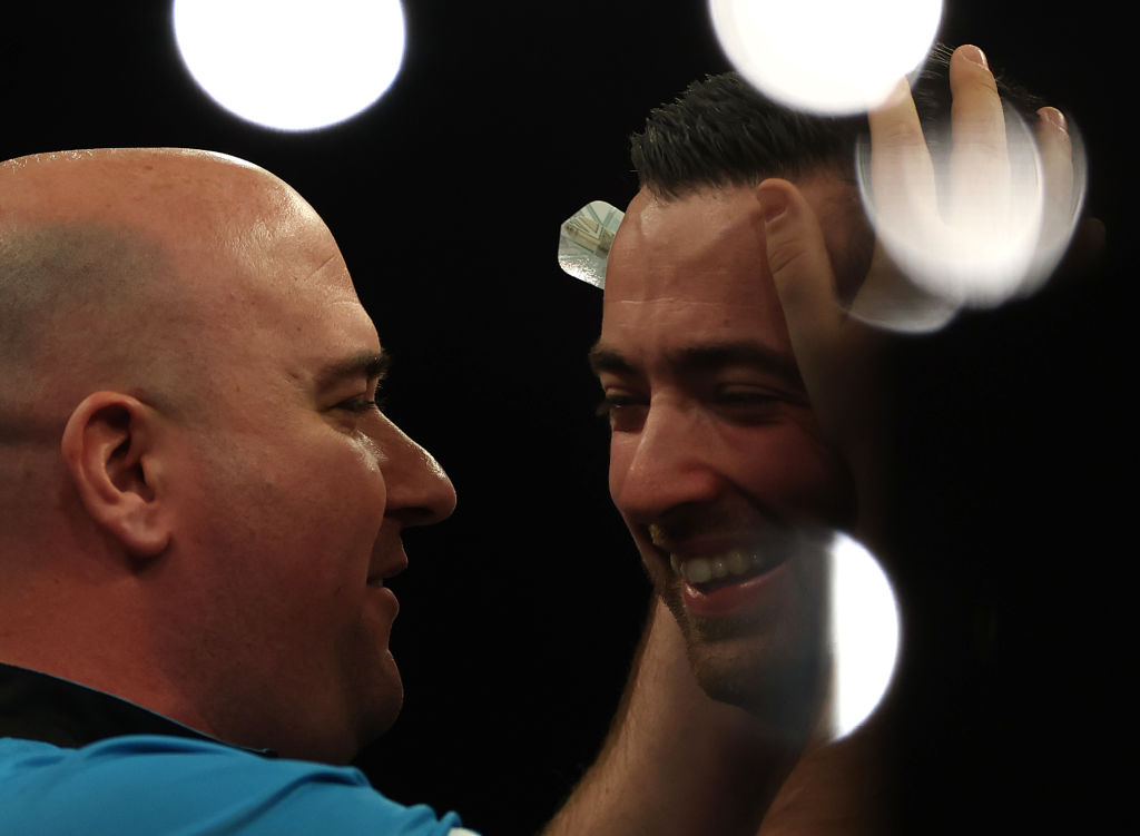 Two nine-darters and both players lose on wild Premier League Darts night