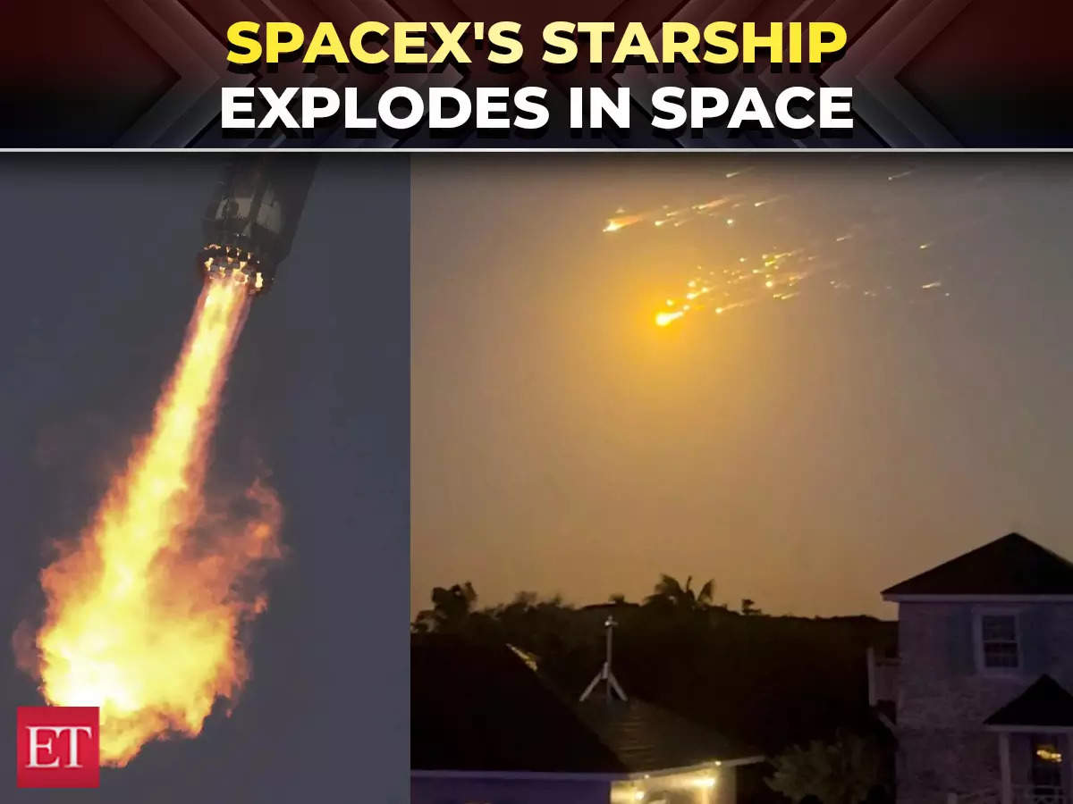 Caught on cam: Musk's SpaceX Starship explodes in space, again raining ...