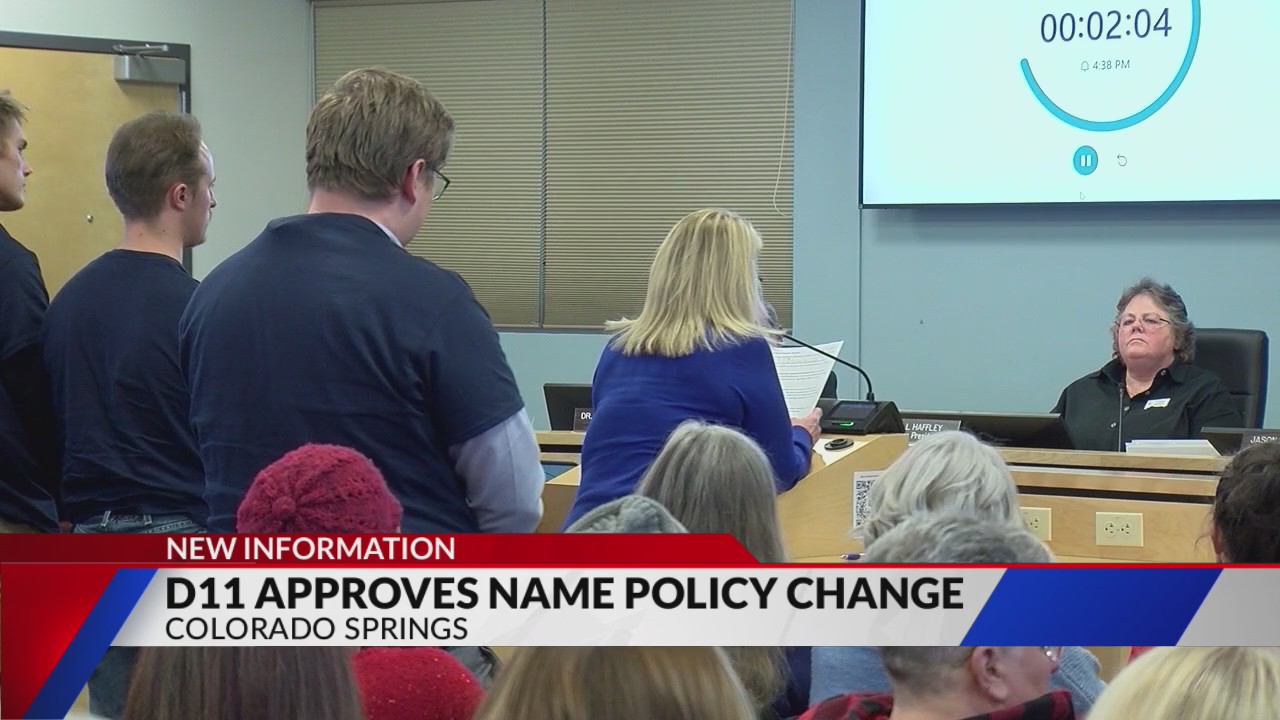 D11 School Board votes for parental consent in name change policy