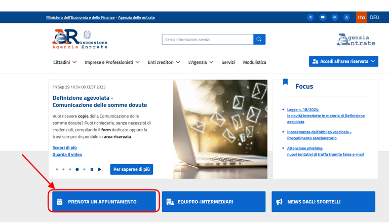 Agenzia Entrate Riscossione: come prenotare un appuntamento online o in sede