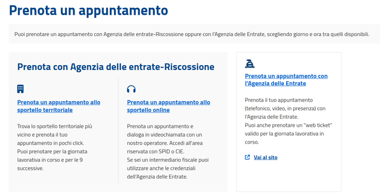 Agenzia Entrate Riscossione: come prenotare appuntamenti online o in sede