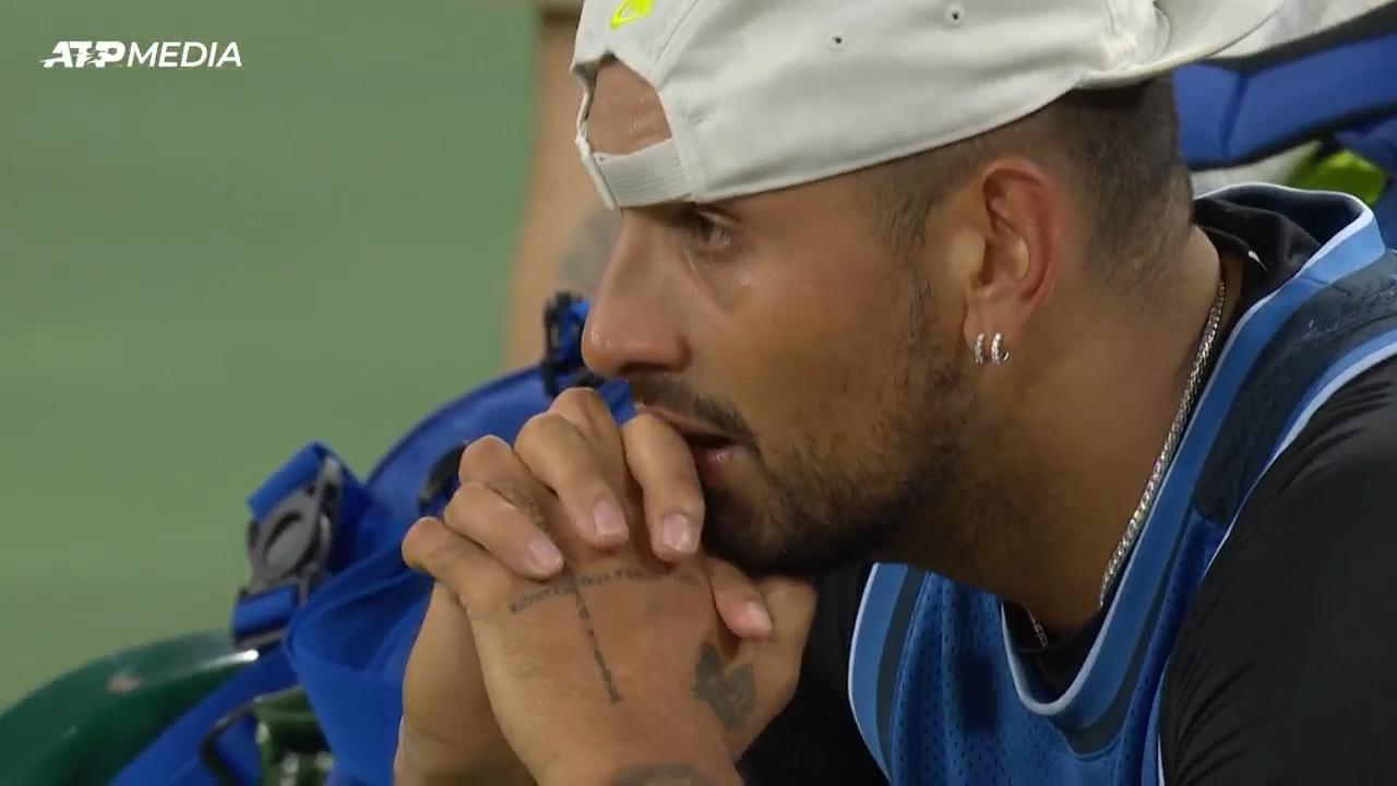 Kyrgios breaks down in tears after retiring hurt during first-round ...