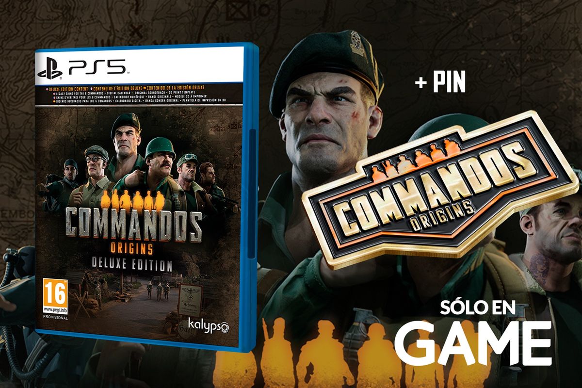 Reserva Commandos Origins y su Deluxe Edition en GAME para conseguir un pin exclusivo de regalo ...