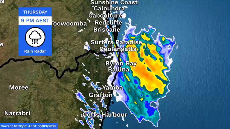 Cyclone Alfred tracker map shows where rare storm will strike Australia