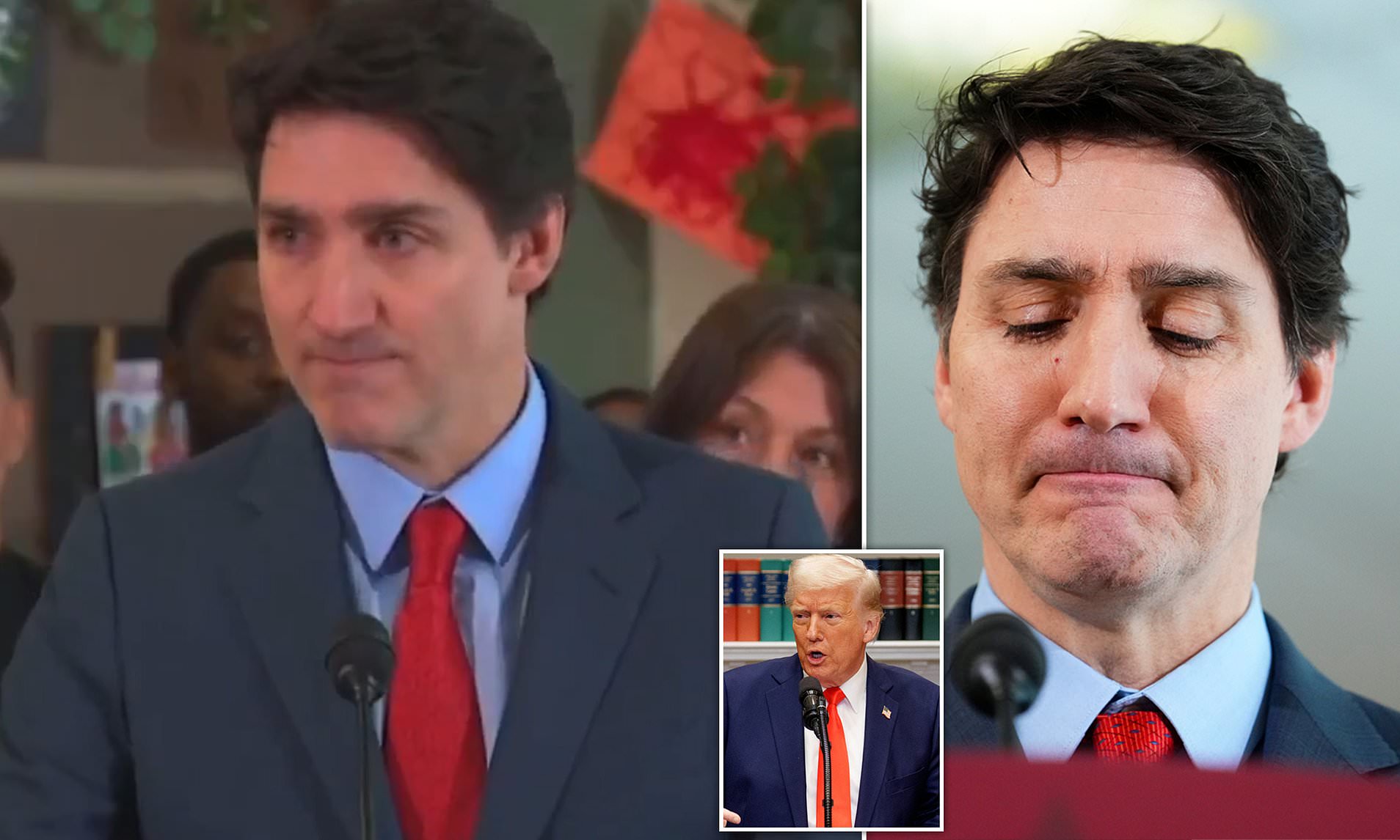Justin Trudeau in tears after humiliating battle with Trump