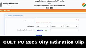 CUET PG 2025 City Intimation Slip Out At cuetpg.ntaonline.in; Get ...