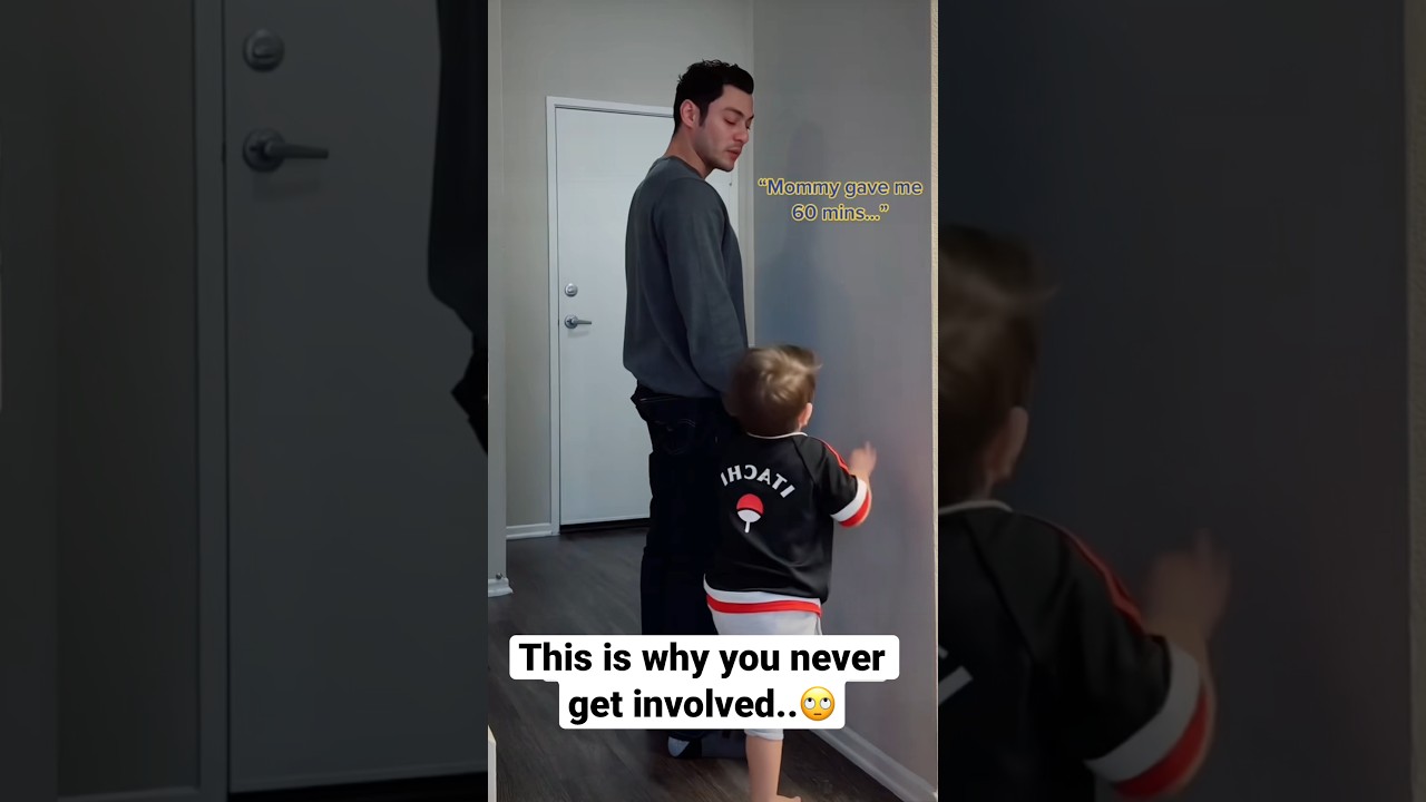 Dad gets time out for questioning toddler’s time out