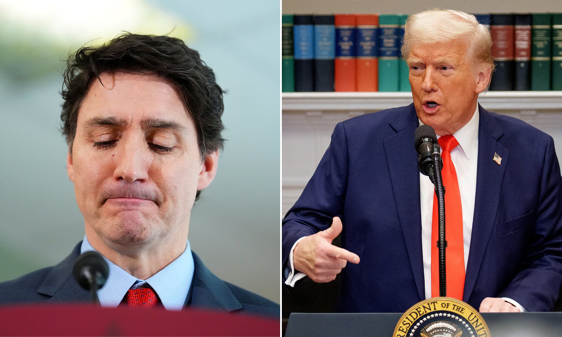 Justin Trudeau in tears after humiliating battle with Trump