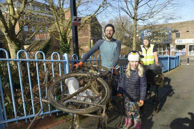 River Biss clean up sees seven trolleys among bizarre list of recovered ...