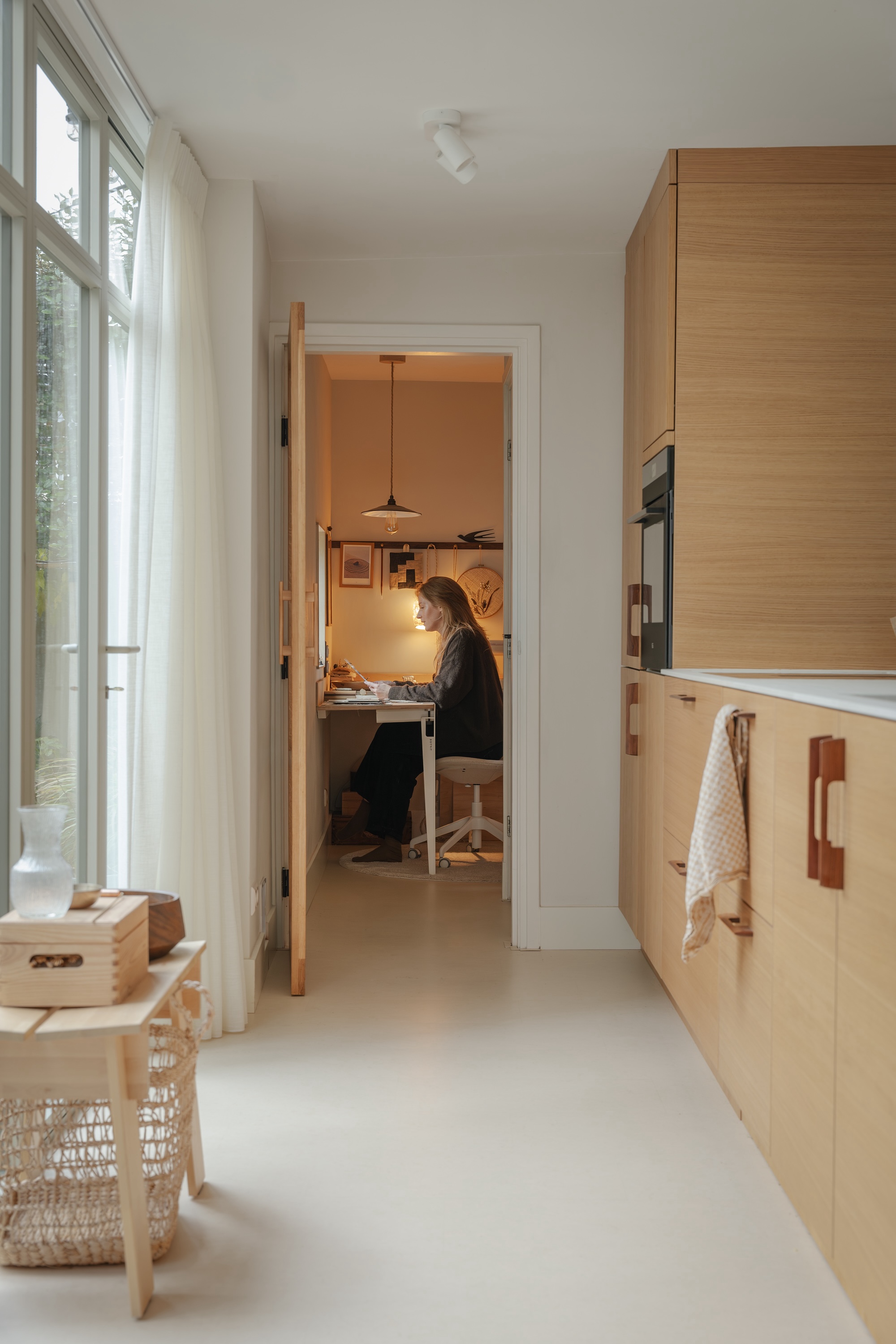 Interior Designer Suzanne Pardijs’s Tiny, Lovely Home Studio, DIY Brass ...