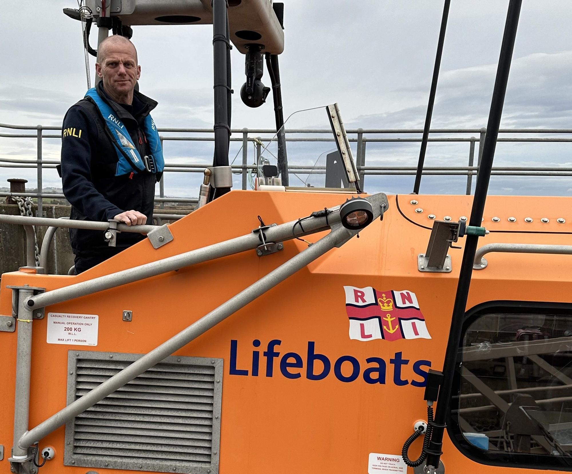 Jeff engineers new role at Amble lifeboat station