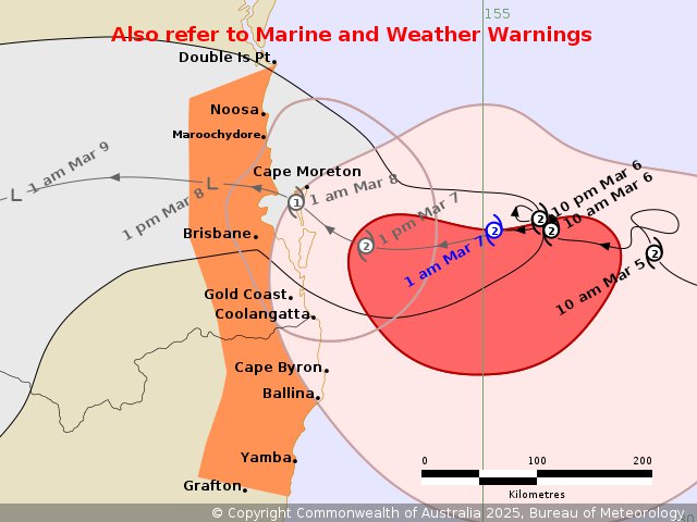 Cyclone Alfred tracker map shows where exactly rare storm will strike ...