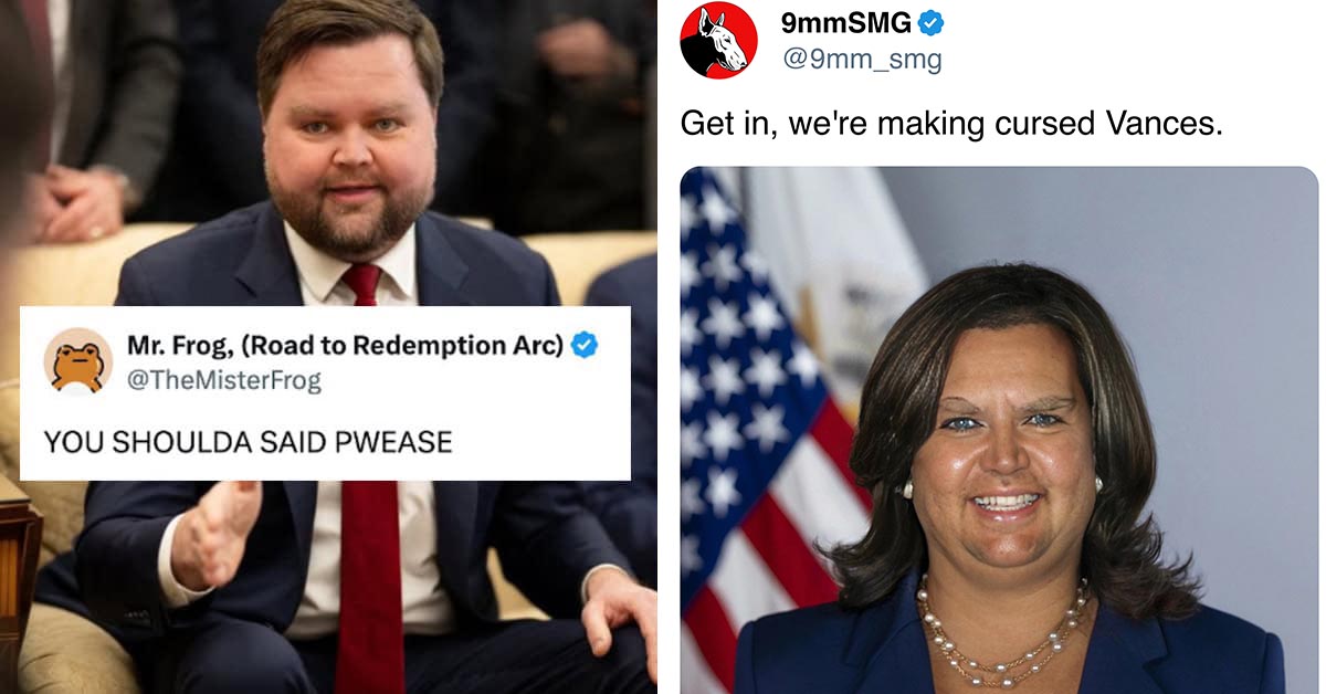 "Get In We're Making Cursed Vances" — 43 Funniest JD Vance Photoshop ...