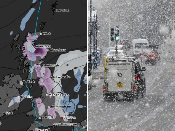 UK snow maps show 13 counties to be hit by 647-mile Arctic blast - full ...