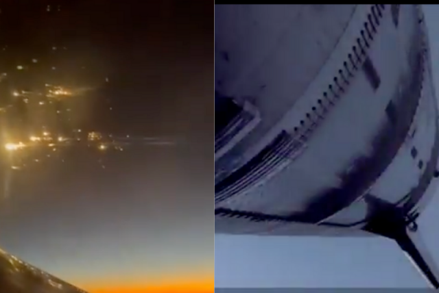 Así se vio desde un avión la impactante explosión del cohete Starship ...