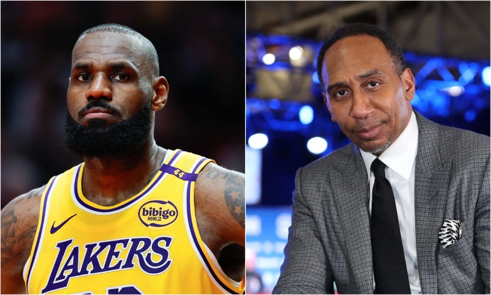 Lip-readers think LeBron James told Stephen A. Smith something about Bronny