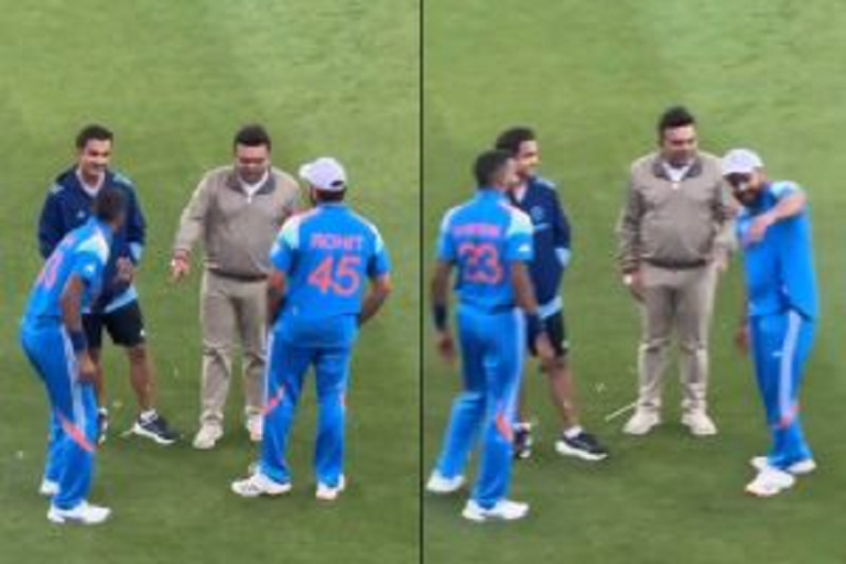 Rohit Sharma imitated Hardik in front of ICC Chairman, Jay Shah's reaction went viral