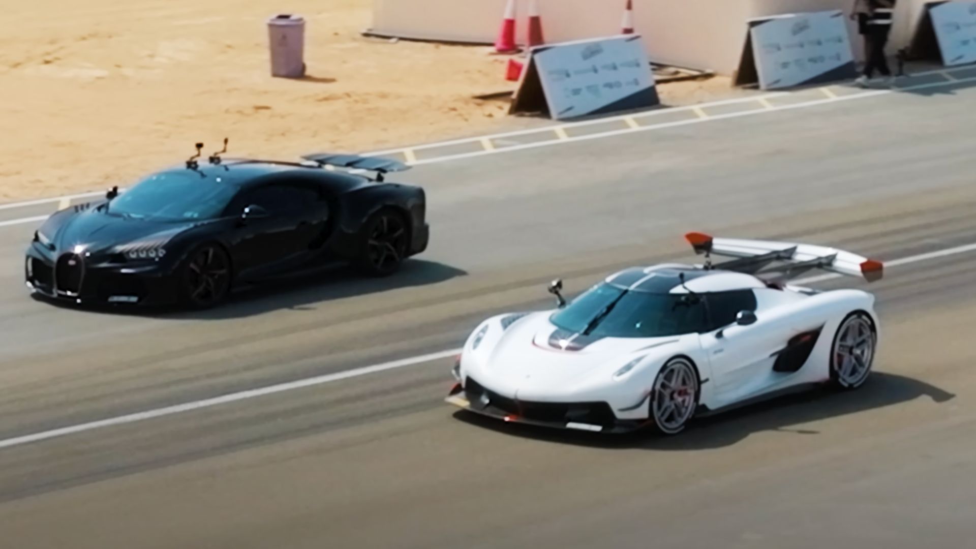 Bugatti Chiron Supersport vs Koenigsegg Jesko Attack in Epic Drag Race ...