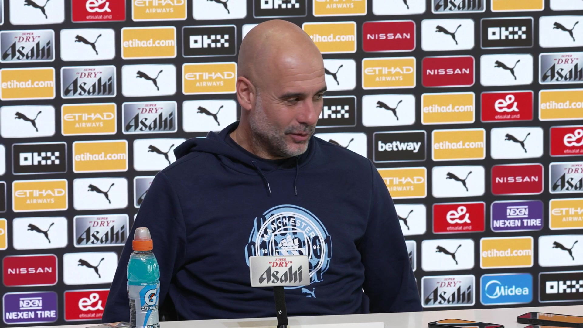 Guardiola on finally having a week without a game