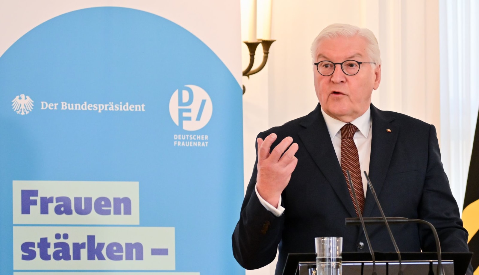 German president reminds nation to work towards gender equality