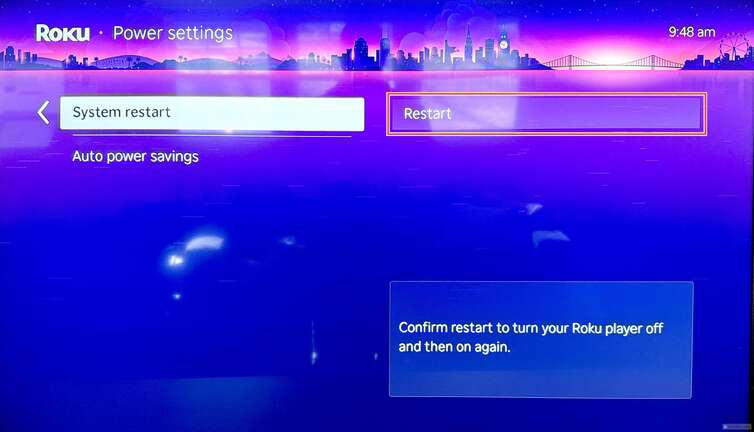 How to restart your Roku streaming device