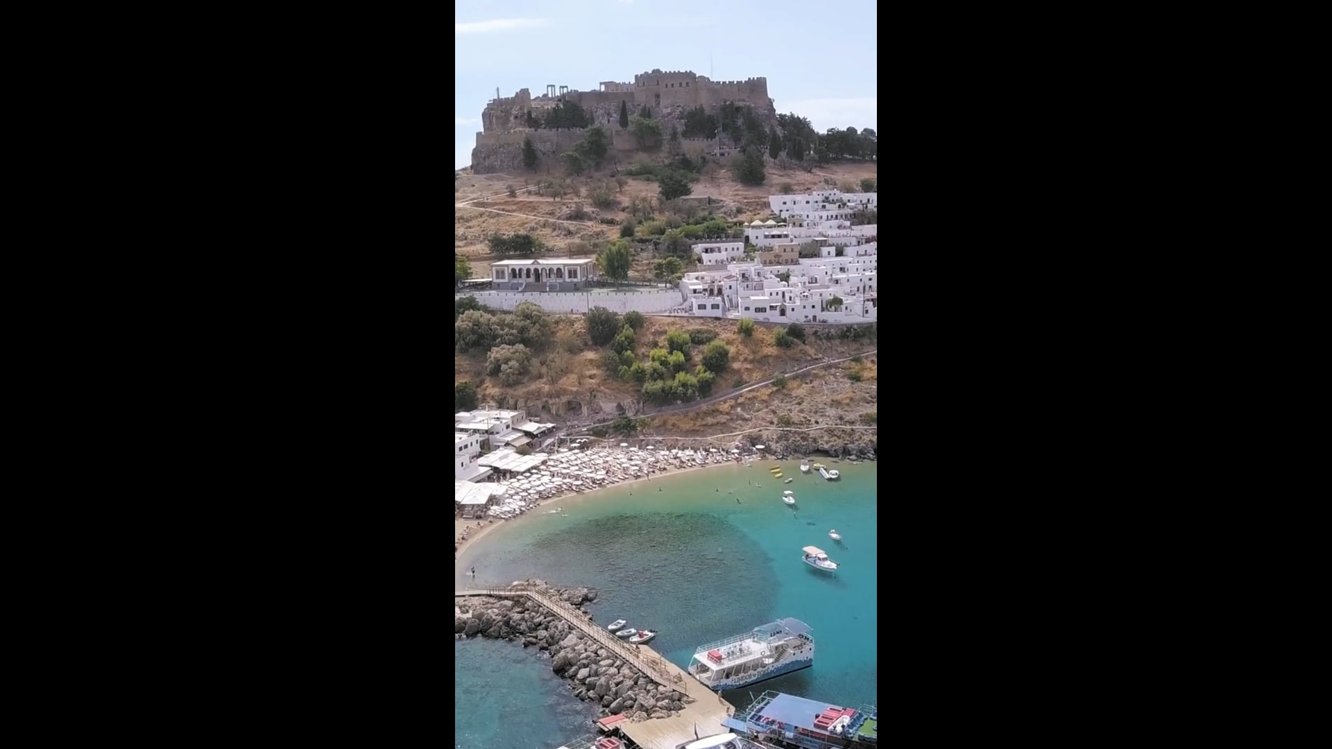 Captivating Aerial Views of Rhodes' UNESCO Treasures.