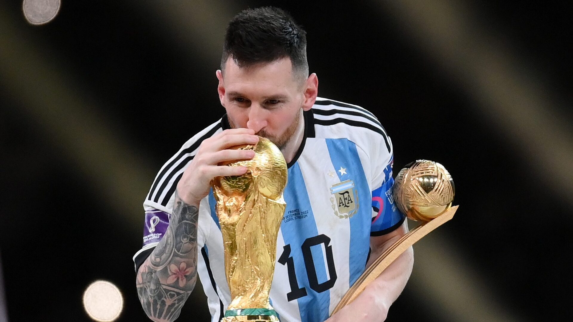 Lionel Messi career awards as Argentine adds World Cup trophy to list