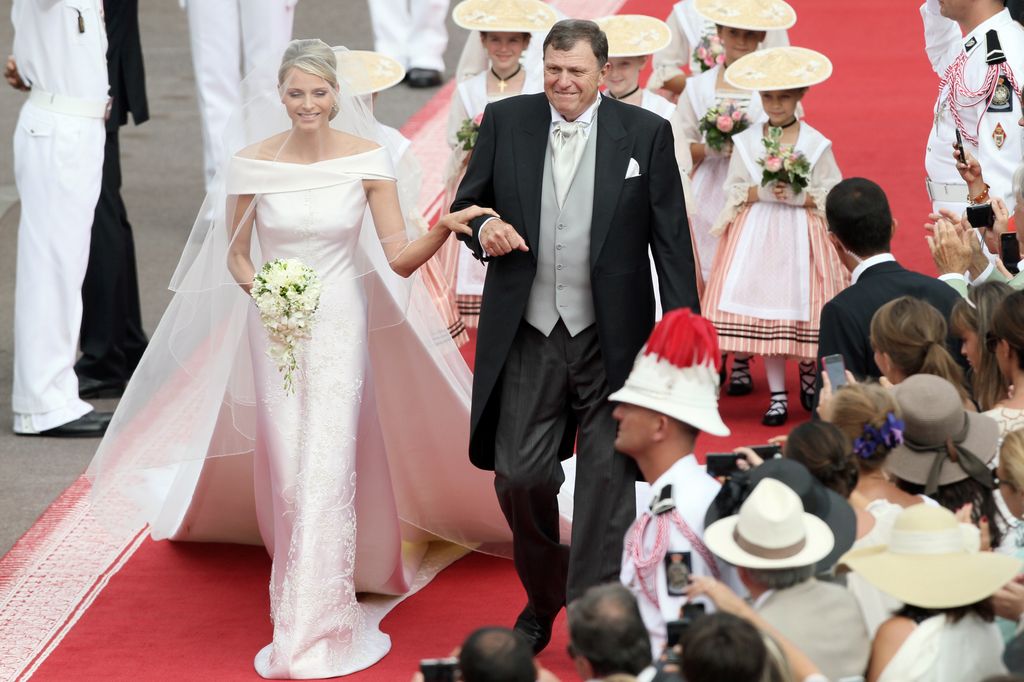Princess Charlene channels The Little Mermaid in rarely-seen bridal ...