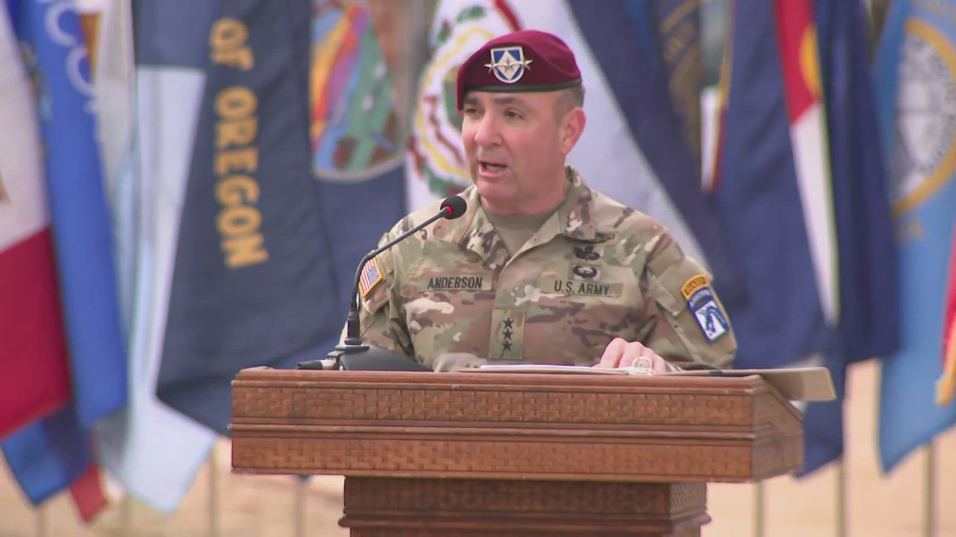 Lt. Gen. Gregory Anderson commemorates Fort Bragg renaming