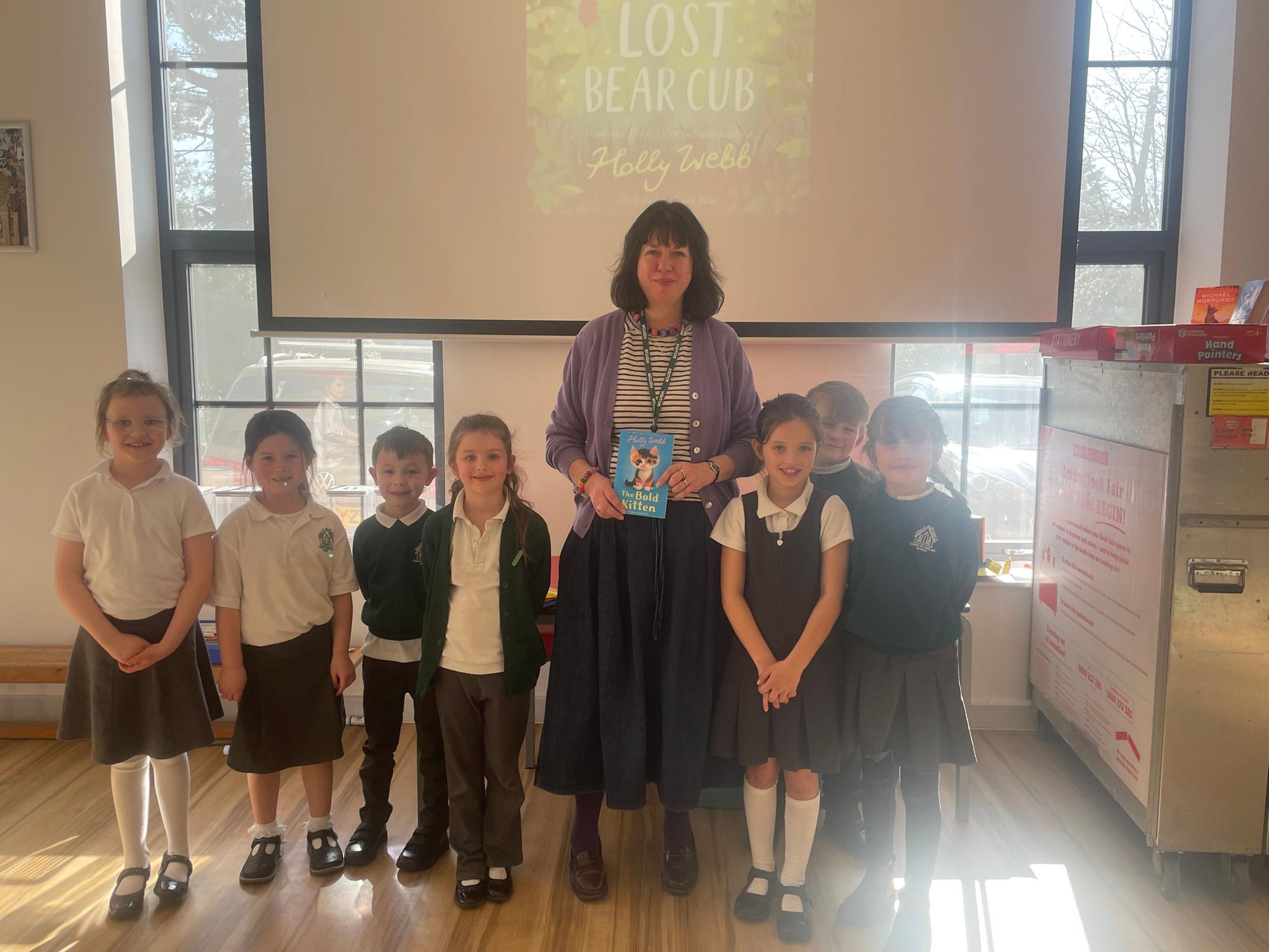 Award-winning author Holly Webb visits Great Kimble CoE School for ...