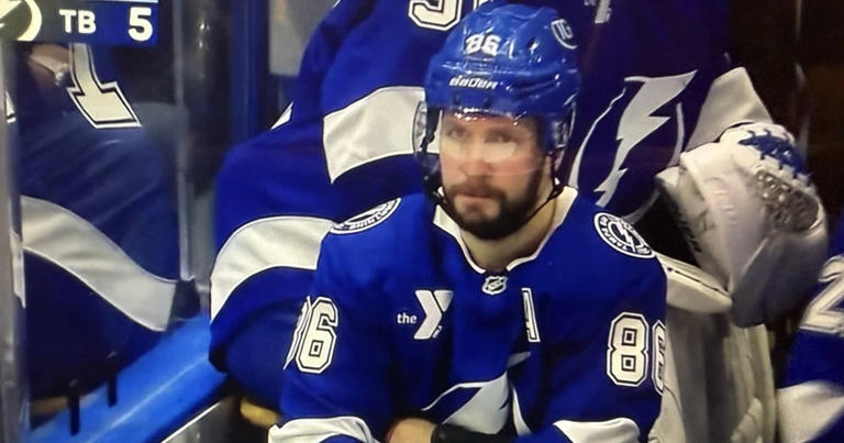 Nikita Kucherov’s reaction to getting benched is going viral