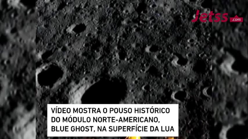 Nave robótica dos EUA pousa na Lua e capta imagens inéditas da ...