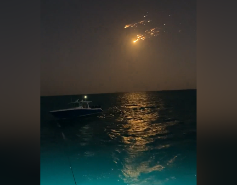 Massive SpaceX explosion grounds flights as debris lights up the sky