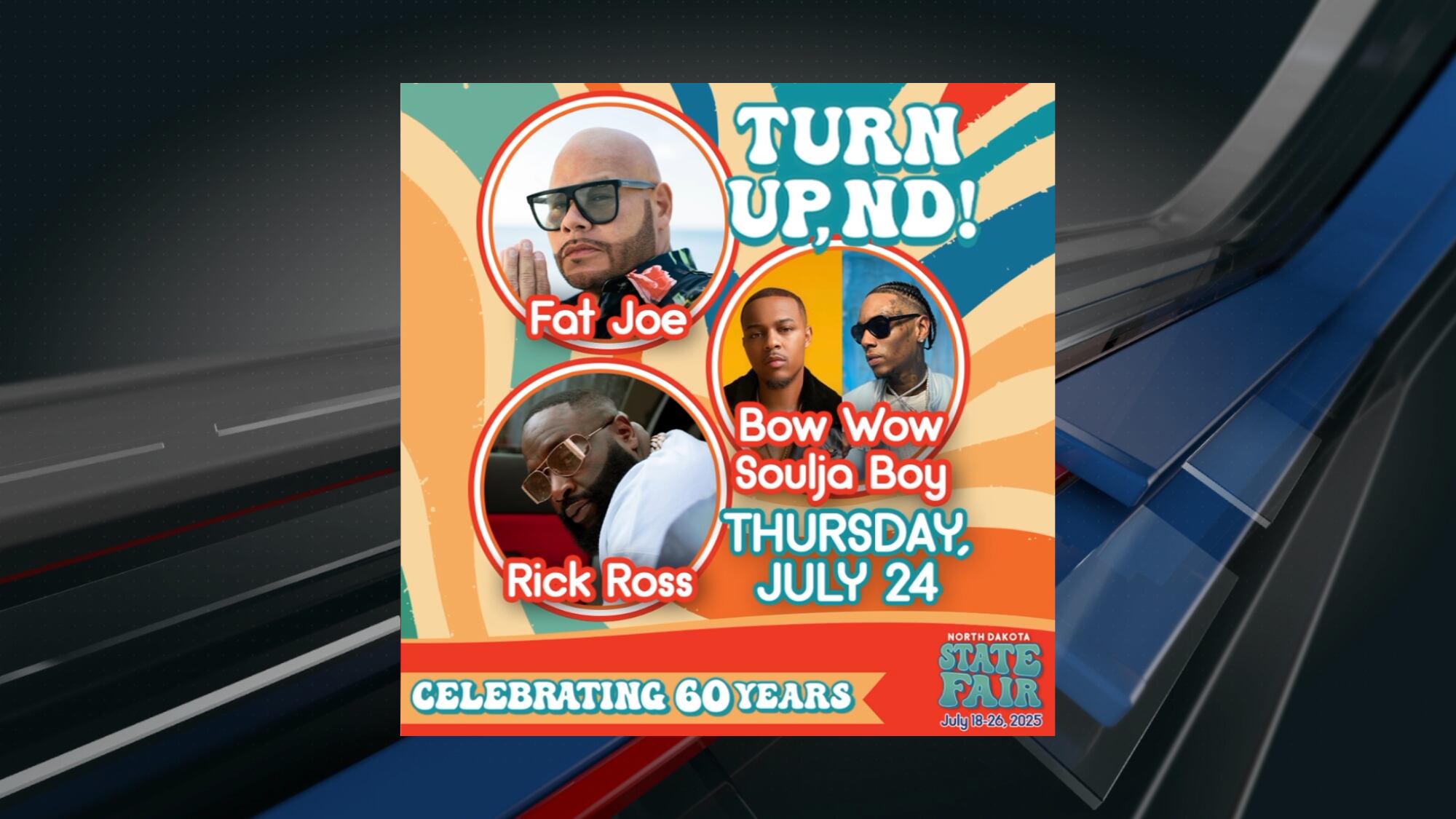 Fat Joe, Bow Wow, Soulja Boy and Rick Ross to perform at ND State Fair