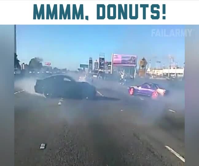 Cars Doing Donuts