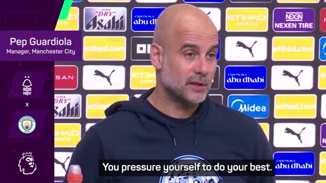 'Pressure is always there' - Guardiola won't relent despite no title race