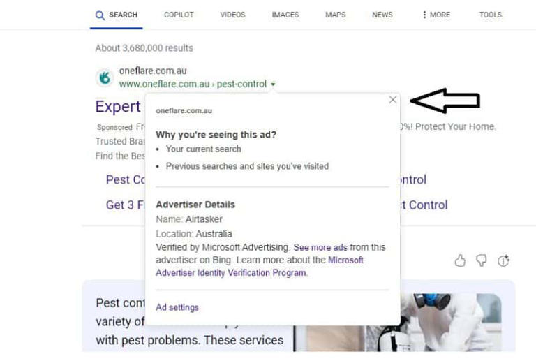 Microsoft adds “Why This Ad?” feature to Bing search results