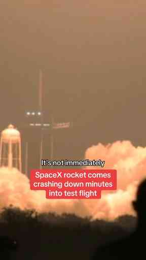 SpaceX Rocket Comes Crashing Down Minutes After Test Flight