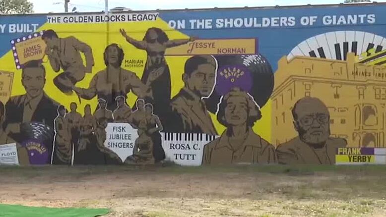 New Golden Blocks mural unveiled in historic Augusta neighborhood