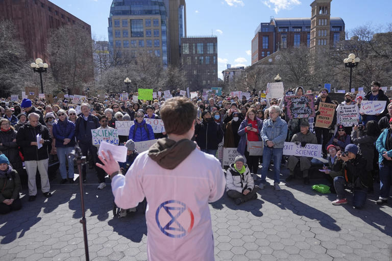 Out of the lab and into the streets, researchers and doctors rally for ...