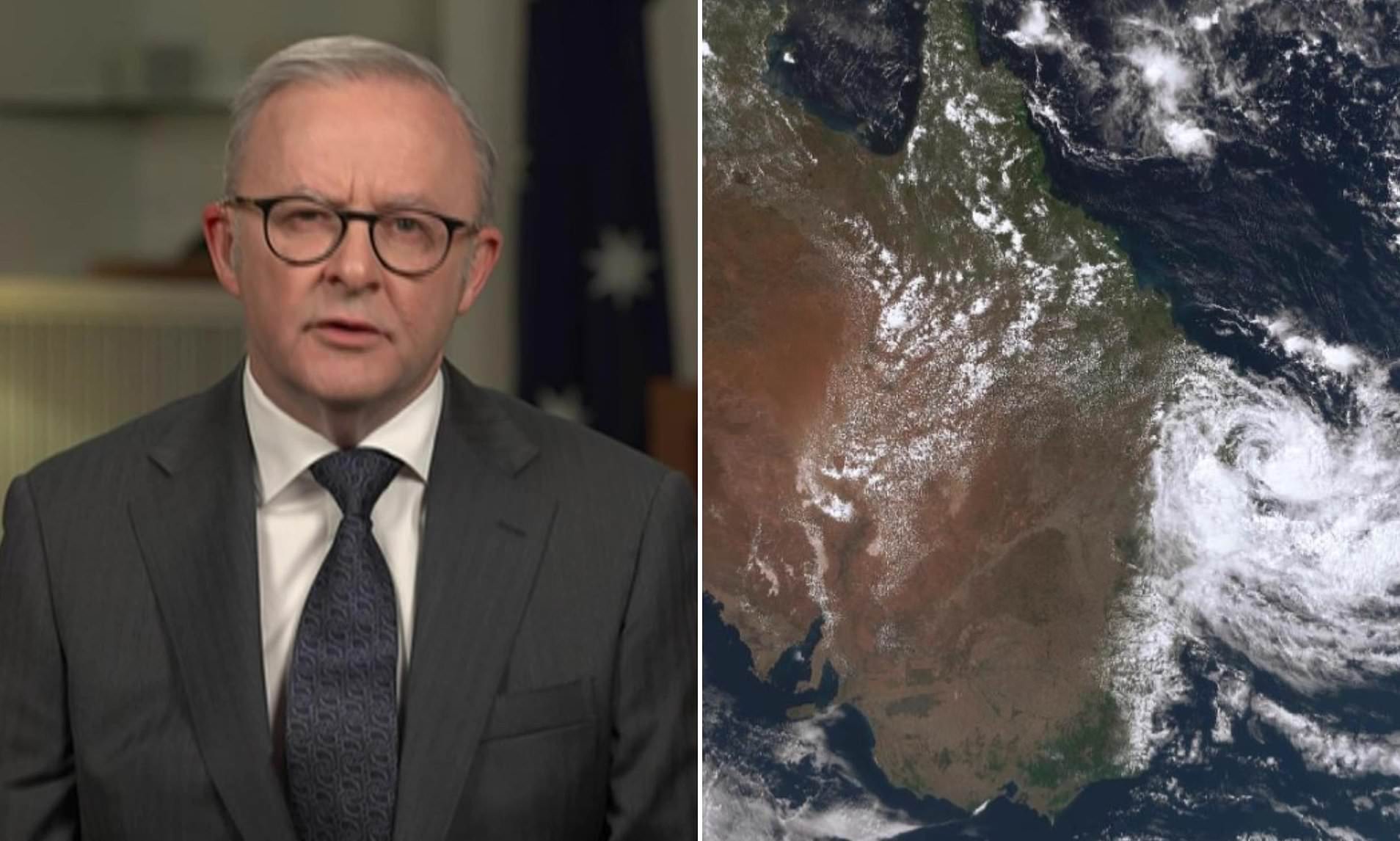 Albo slammed for delaying election announcement over Cyclone Alfred