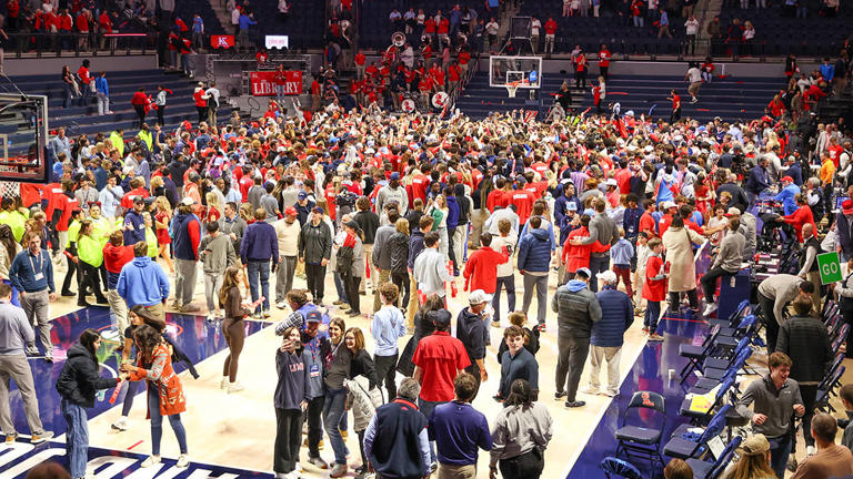 SEC fines Ole Miss for court storming after win over No. 4 Tennessee ...